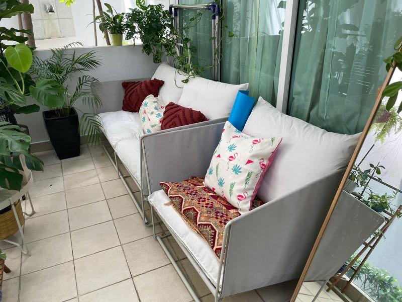 Ikea Havsten patio chairs set, Furniture & Home Living, Outdoor ...