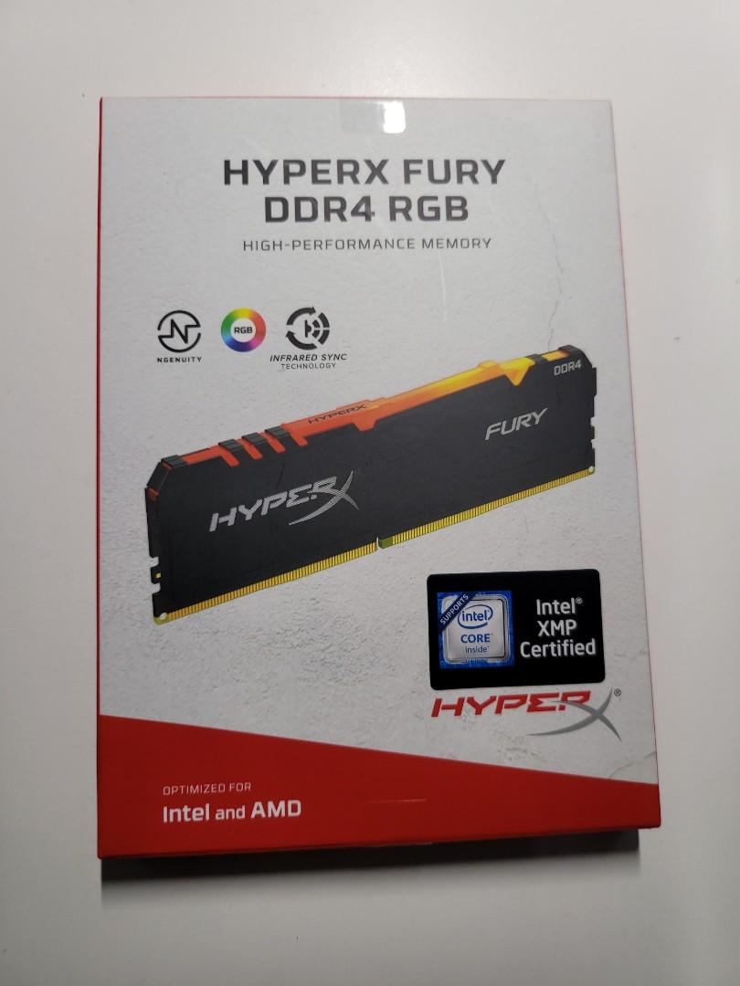 Kingston HyperX Fury RGB 16GB 3600MHz CL17 RAM Memory stick, Computers ...