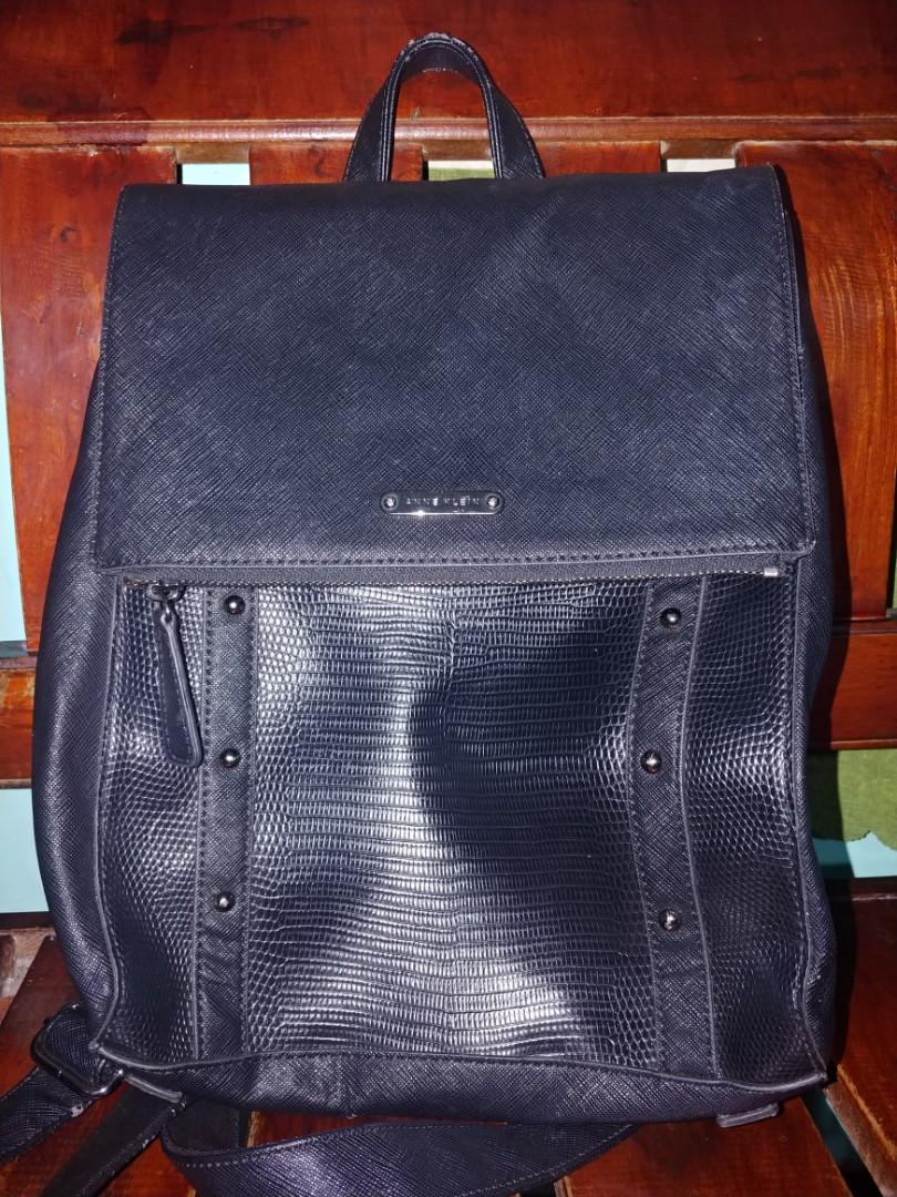 Leather Anne Klein Backpack, Women's Fashion, Bags & Wallets, Backpacks ...