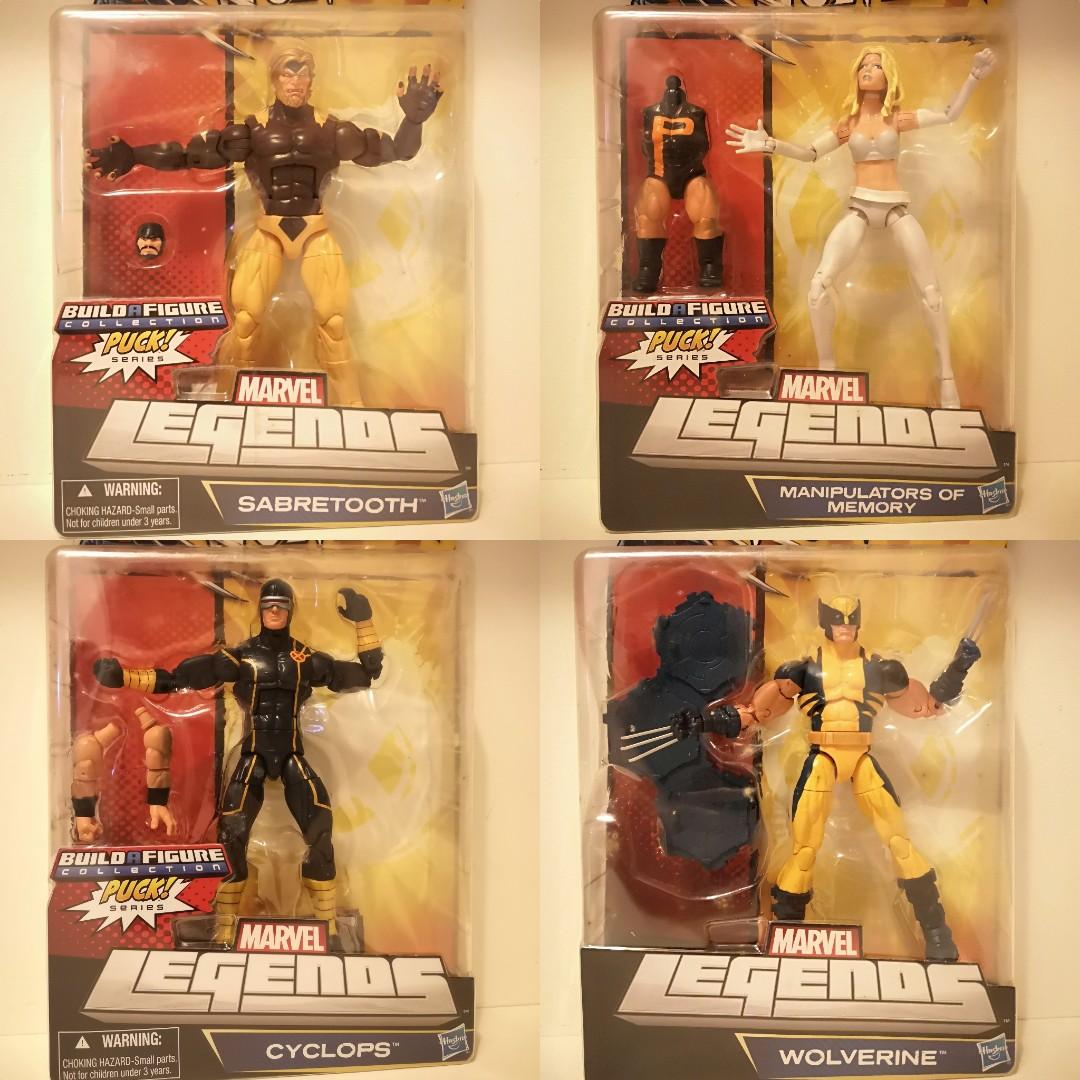 Hasbro Marvel Legends Puck Series - Sabertooth, Emma Frost, Cyclops ...