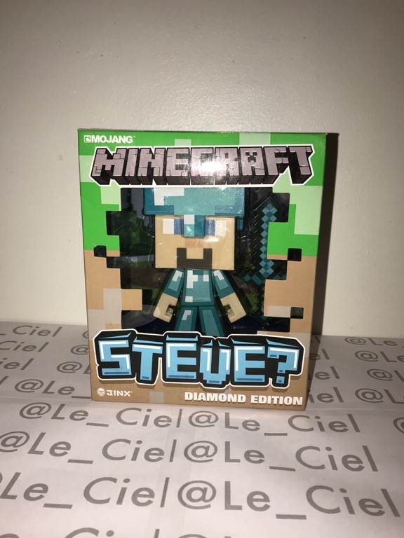 Minecraft Diamond Steve Vinyl 6" Collectable Figure, Hobbies & Toys ...