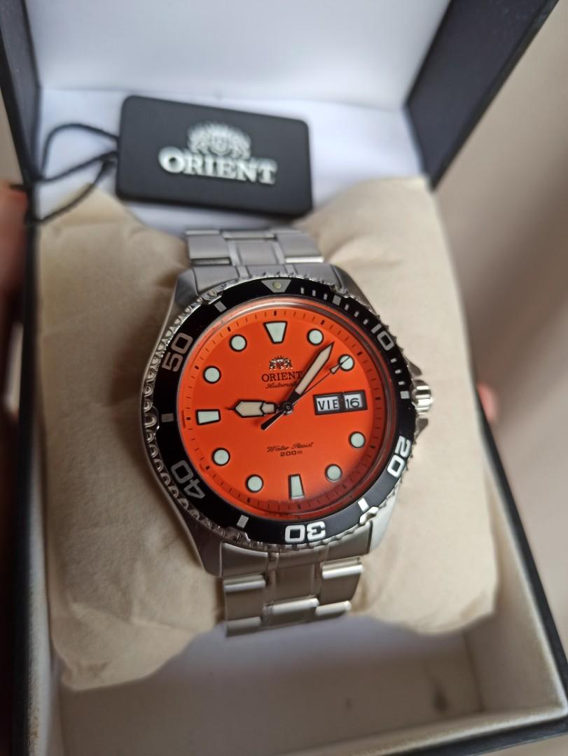 Orient Ray Raven II - Orange FAA02006M9, Luxury, Watches on Carousell