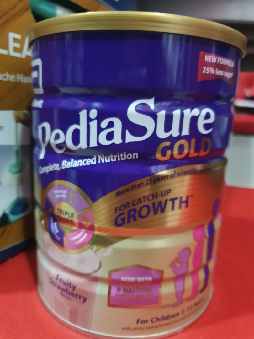 PEDIASURE GOLD Strawberry, Babies & Kids, Nursing & Feeding, Weaning ...