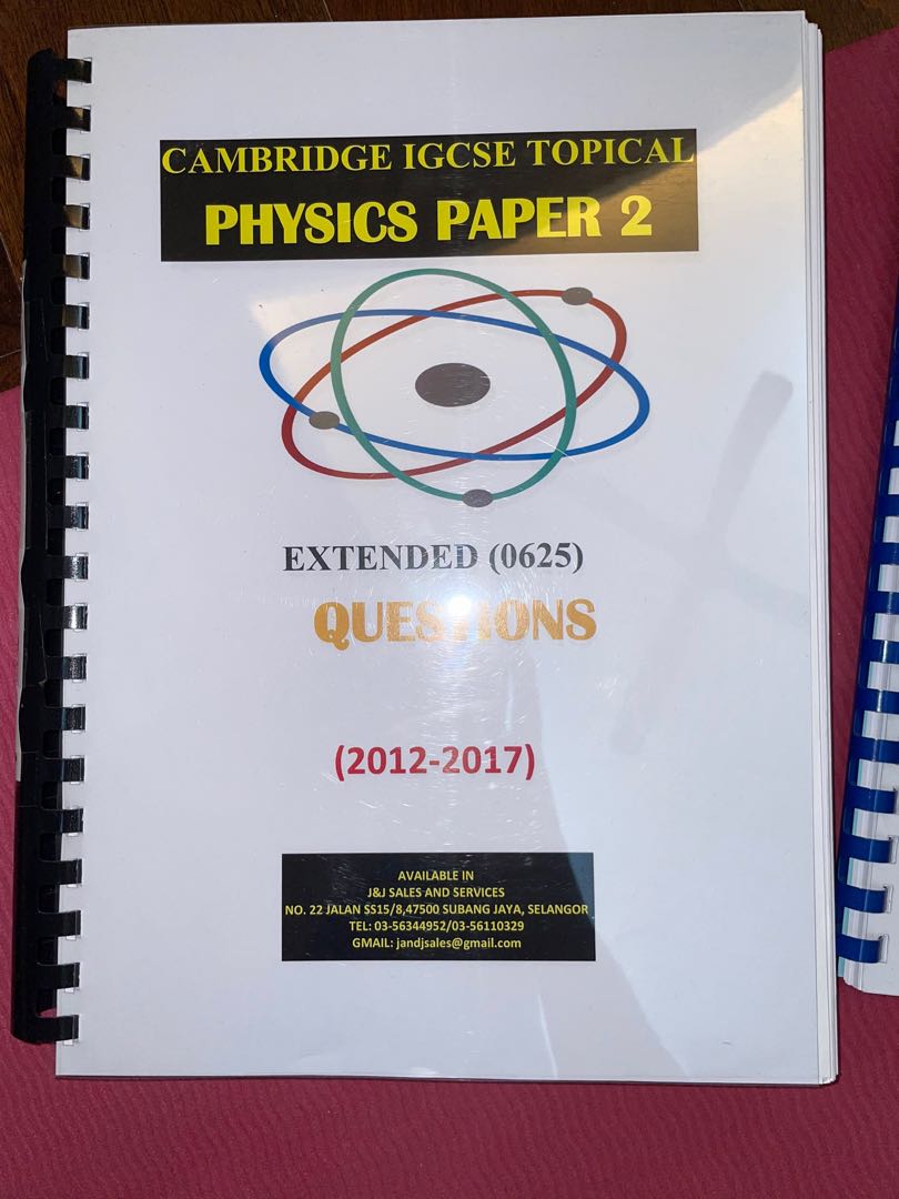 PHYSICS PAPER 2 IGCSE PAST PAPER, Hobbies & Toys, Books & Magazines ...