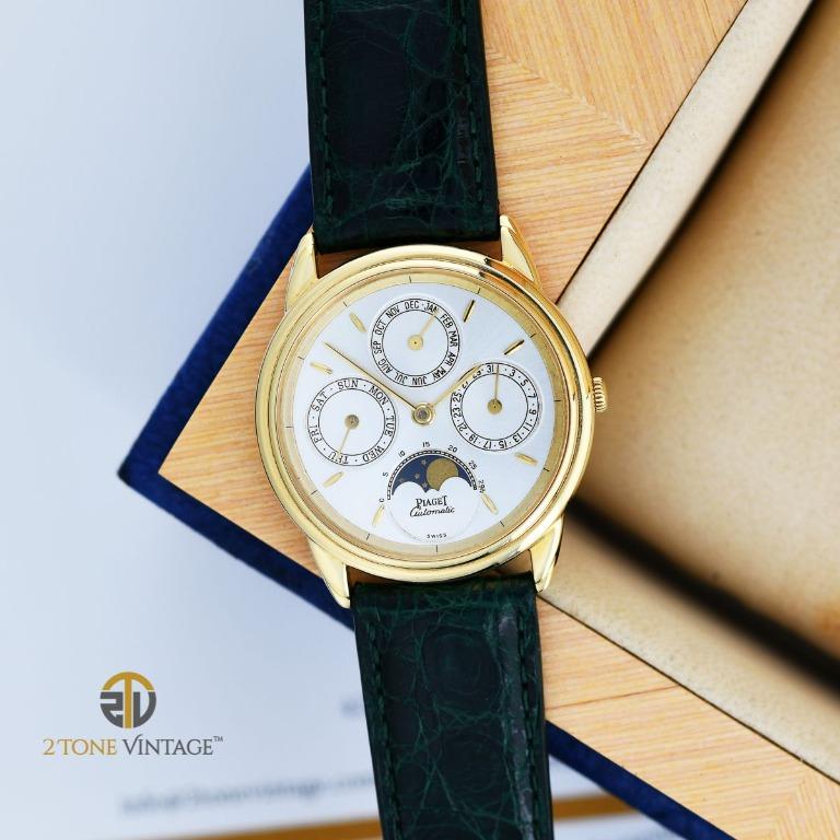 Piaget 15958 Triple Calendar Moonphase Circa 1990's, Luxury, Watches On ...