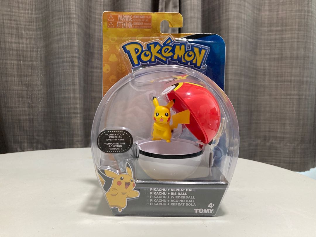 Pokemon Pikachu + repeat ball, Hobbies & Toys, Toys & Games on Carousell