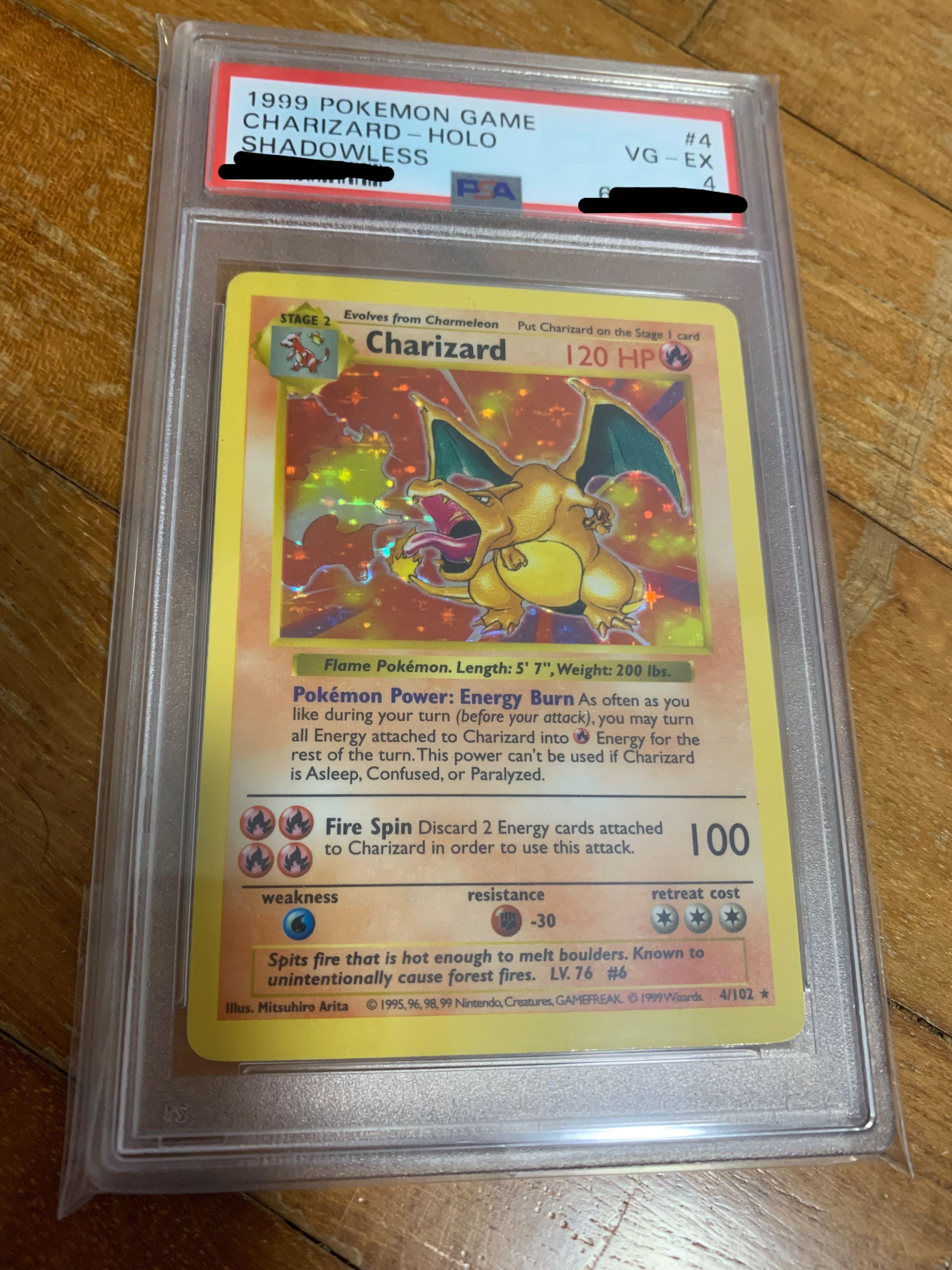 Pokemon PSA4 shadowless charizard, Hobbies & Toys, Toys & Games on ...