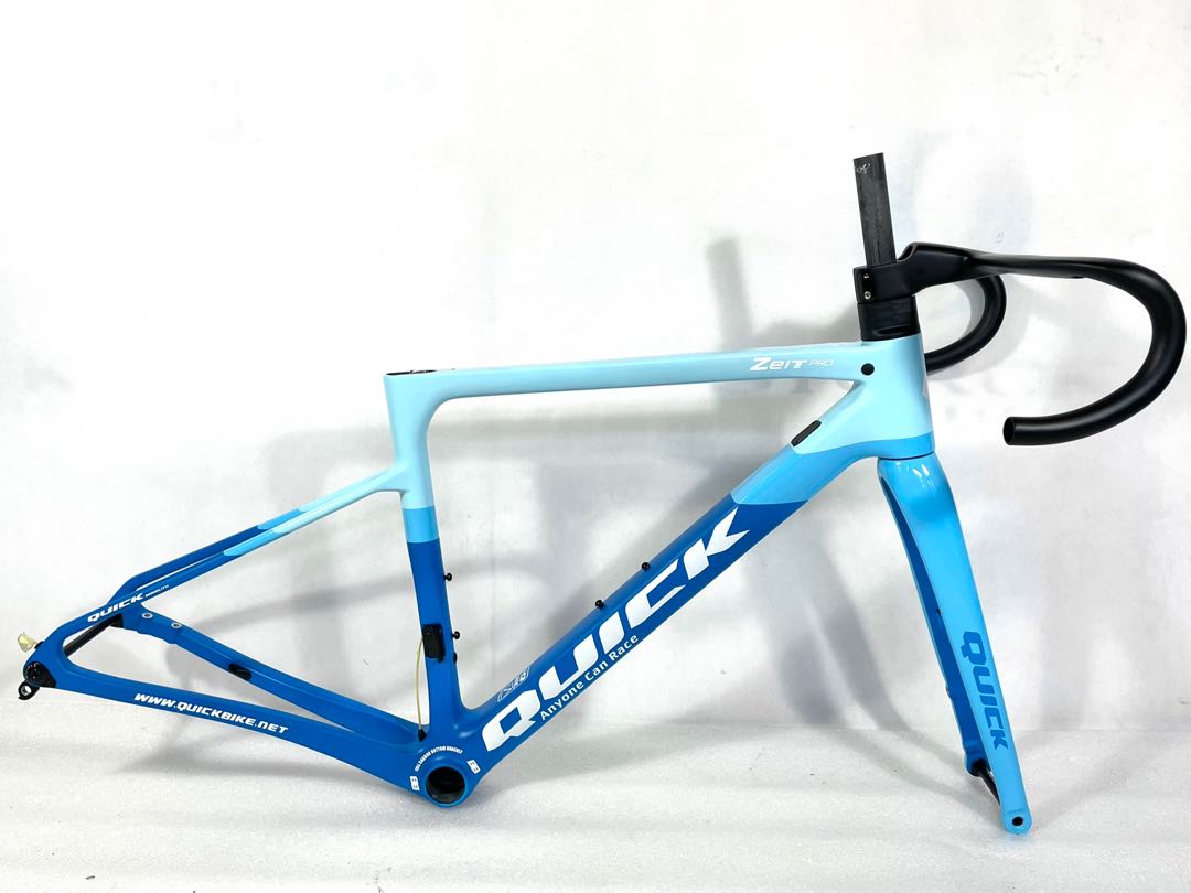 全新現貨Quick Zeit Pro Disc快客全內走碟剎公路車碳纖維車架 碳架帶碳纖維一體把 roadbike frameset with ...