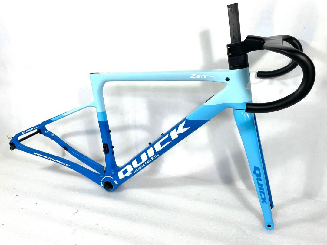 全新現貨Quick Zeit Pro Disc快客全內走碟剎公路車碳纖維車架 碳架帶碳纖維一體把 roadbike frameset with ...