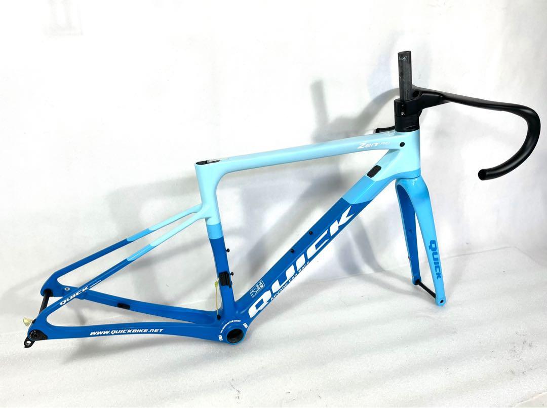 全新現貨Quick Zeit Pro Disc快客全內走碟剎公路車碳纖維車架 碳架帶碳纖維一體把 roadbike frameset with ...