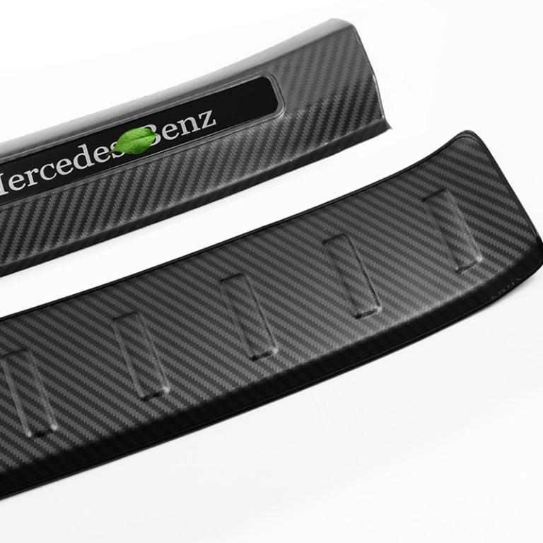 Rear Trunk Stainless Steel Inner Scuff Plate - 3D Carbon Fibre pattern ...