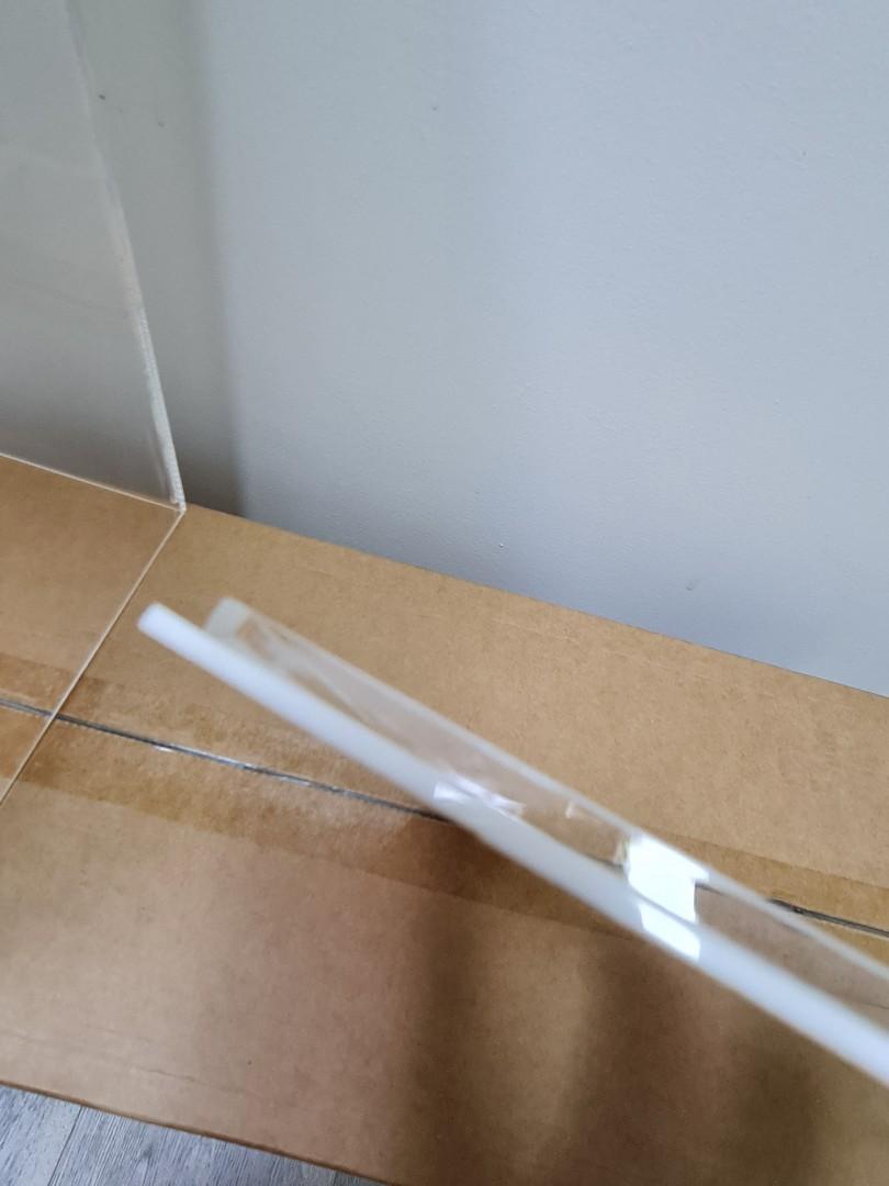 Slightly defective Acrylic Display Case 210mm x 210mm x 440mm LBH ...