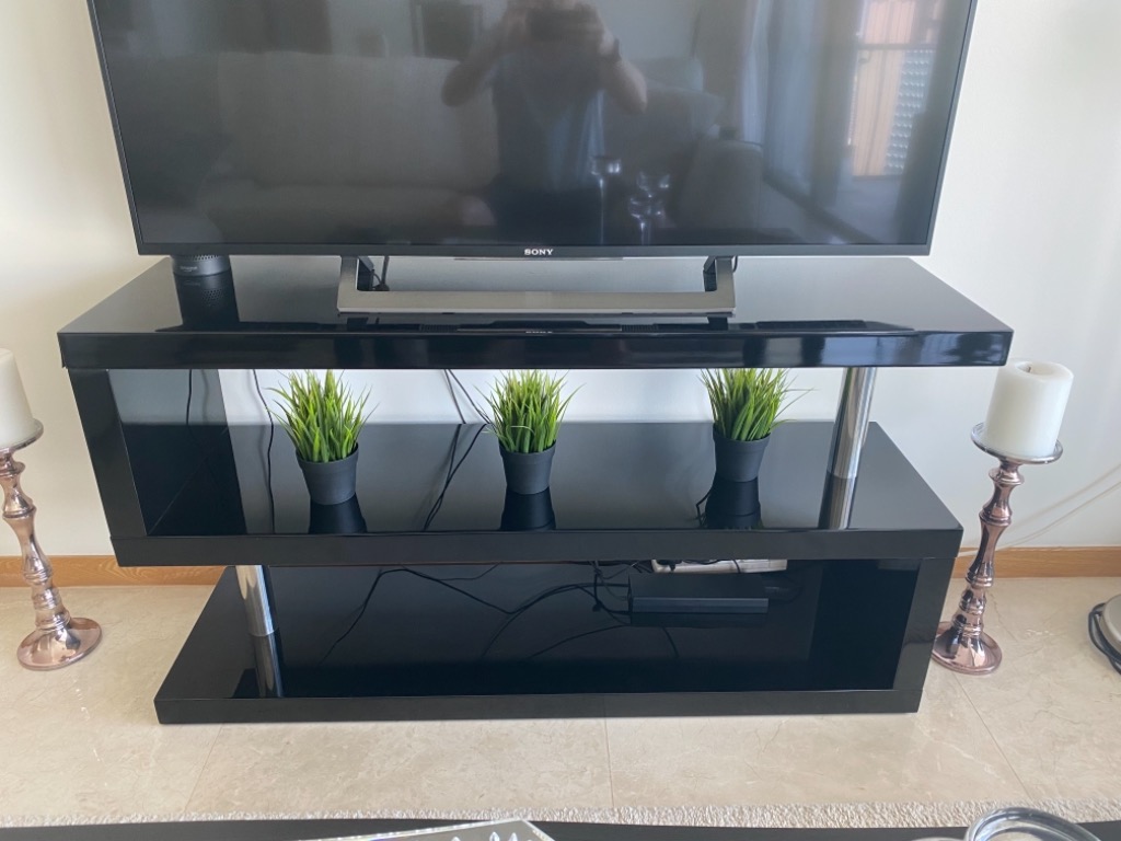 S-Shaped TV Stand, Furniture & Home Living, Furniture, Shelves ...