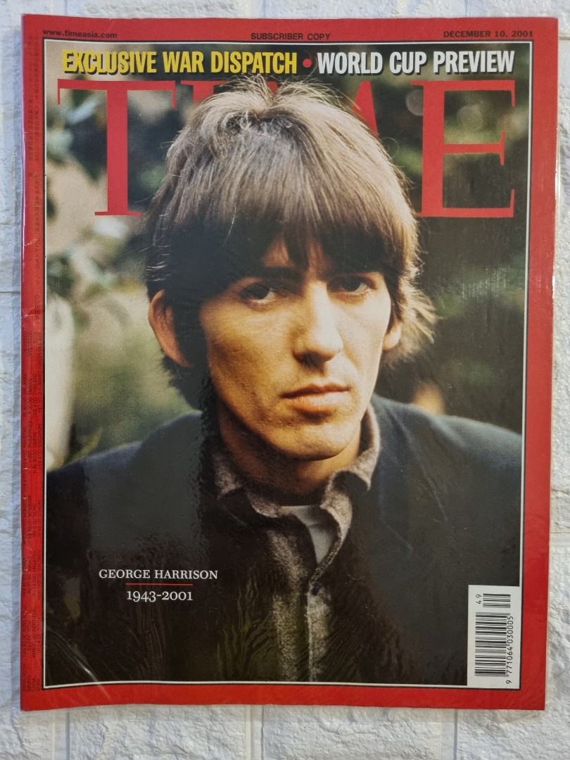 Time Magazine December 2001 George Harrison, Hobbies & Toys, Books ...
