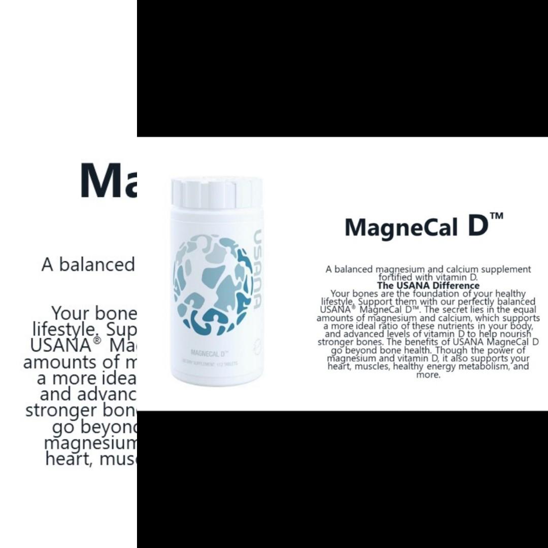 Usana magnecal d, Health & Nutrition, Health Supplements, Vitamins ...