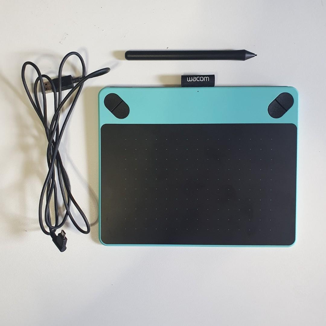 Wacom Intuos Draw tablet drawing stylus pen CTL 490 with extra nibs ...