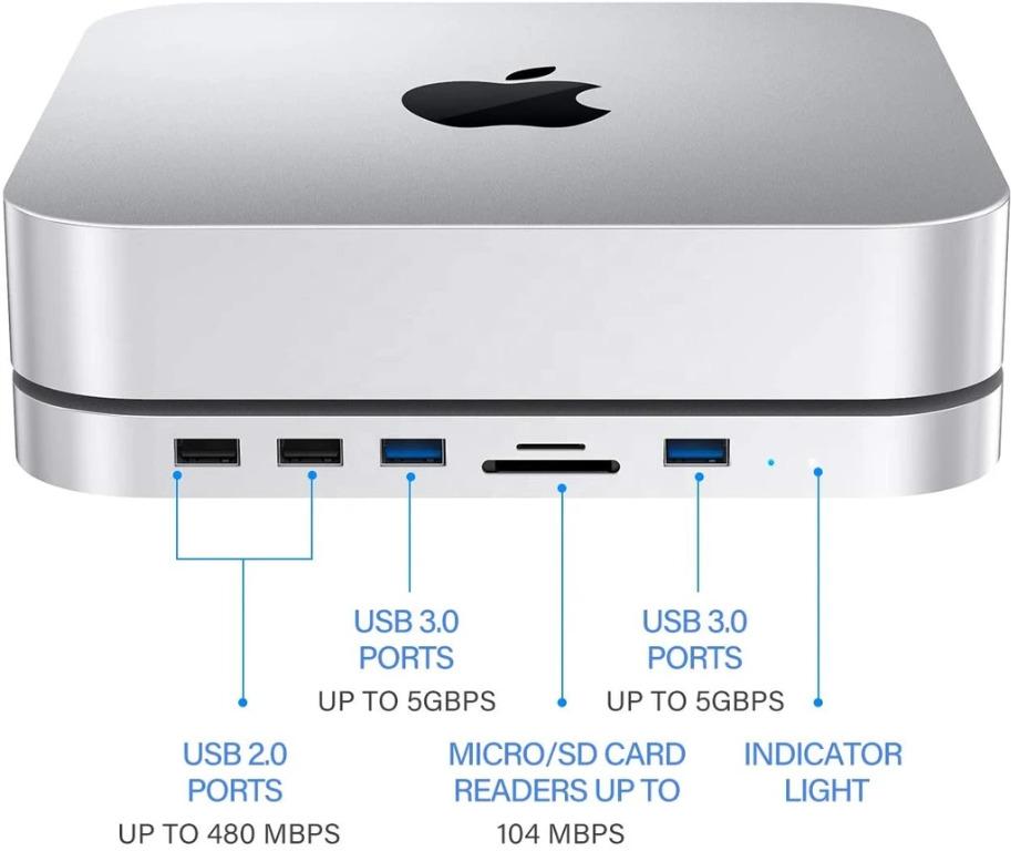 全新未開封 M1 Mac Mini USB-C Hub with Hard Drive Enclosure - 7 in 1 Docking ...