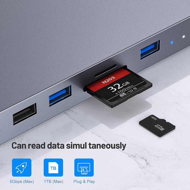 全新未開封 M1 Mac Mini USB-C Hub with Hard Drive Enclosure - 7 in 1 Docking ...