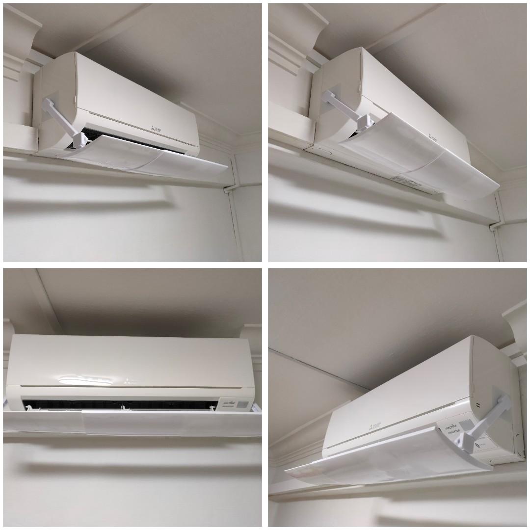 Aircon windshield adjustable Aircon wind deflector block direct blowing ...