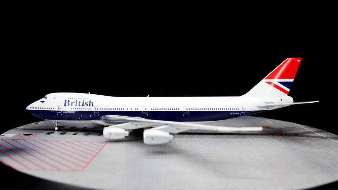 [飛機模型] ARD Models 1:200 (InFlight代工) 英國航空 B747-200 G-BDXH, 興趣及遊戲, 旅行 ...