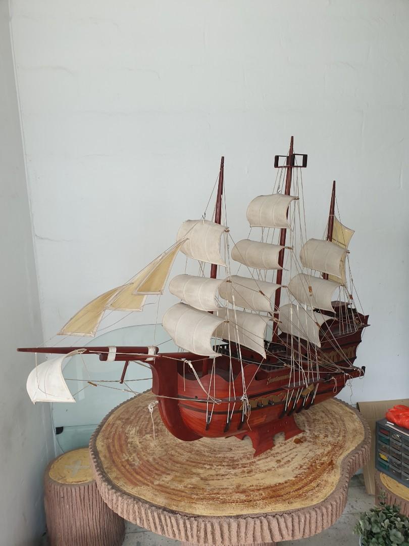 Big Wooden junk ship. Model, Hobbies & Toys, Memorabilia & Collectibles ...