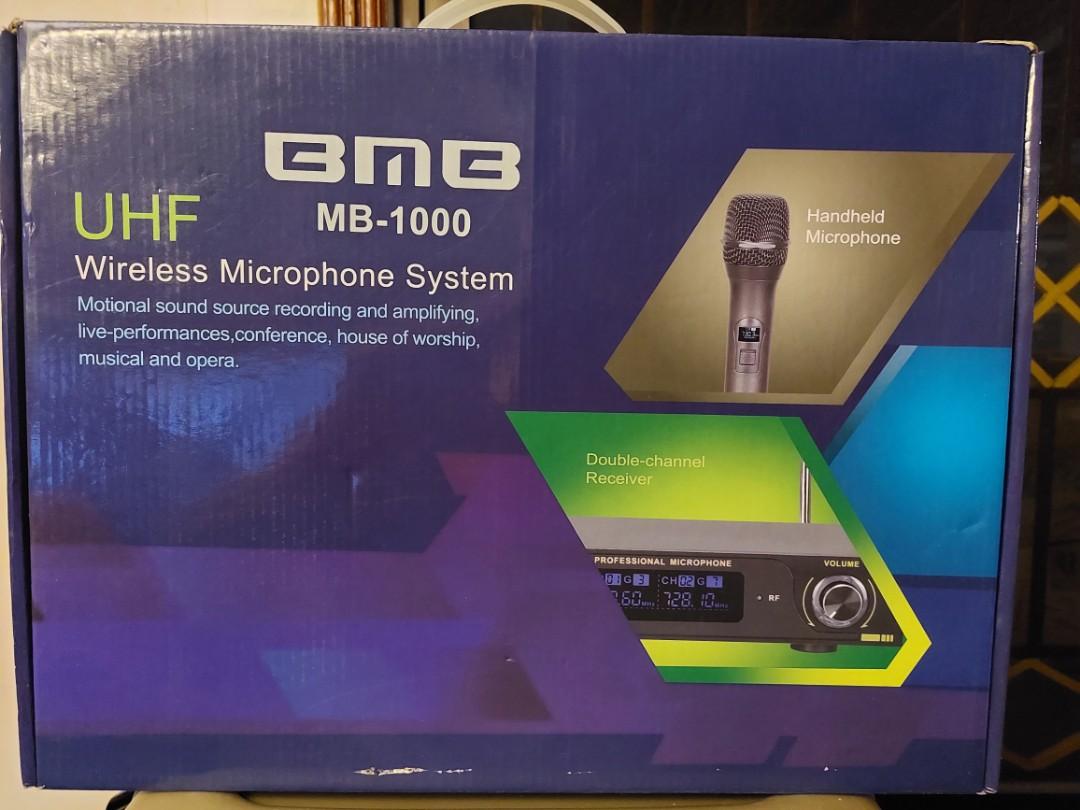 Bmb wireless microphone system mb 1000, Audio, Microphones on Carousell