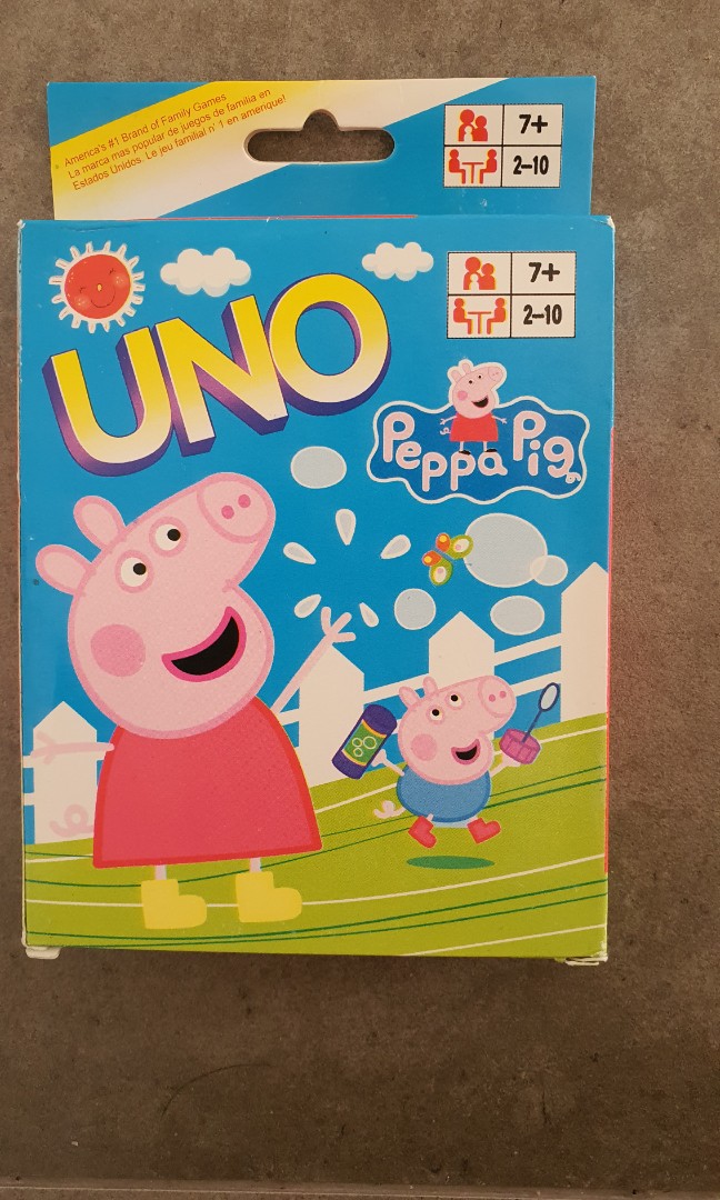 BNIB Peppa Pig UNO cards, Hobbies & Toys, Toys & Games on Carousell