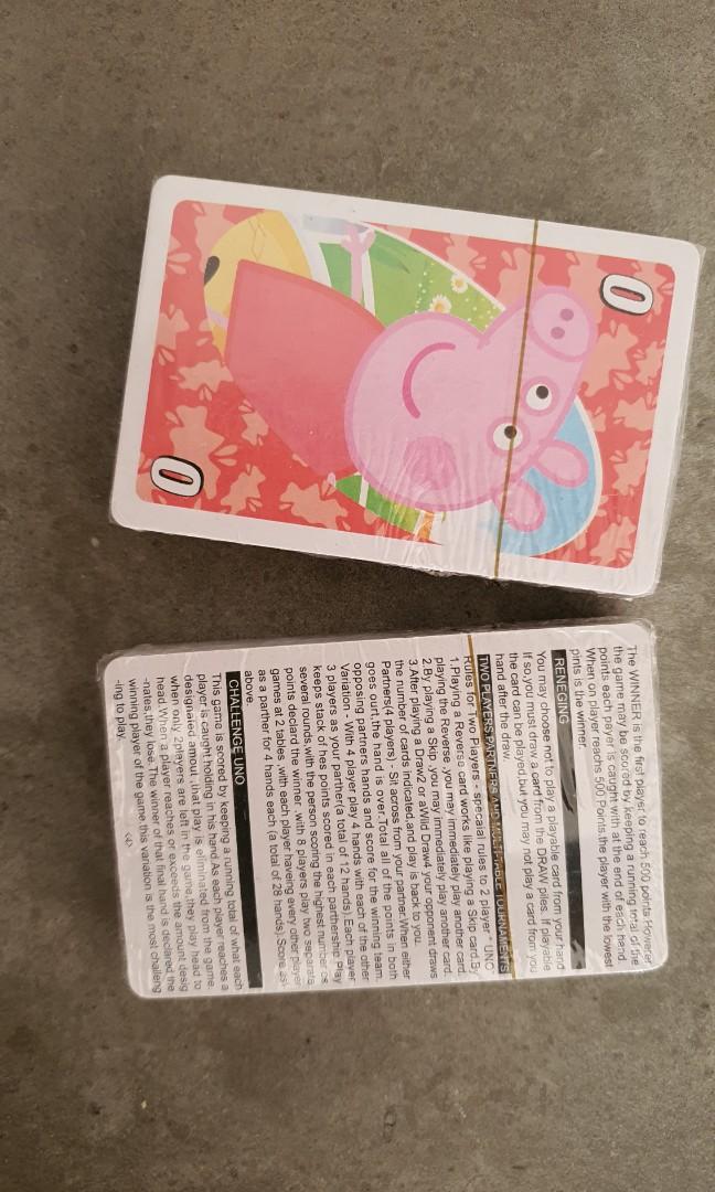 BNIB Peppa Pig UNO cards, Hobbies & Toys, Toys & Games on Carousell