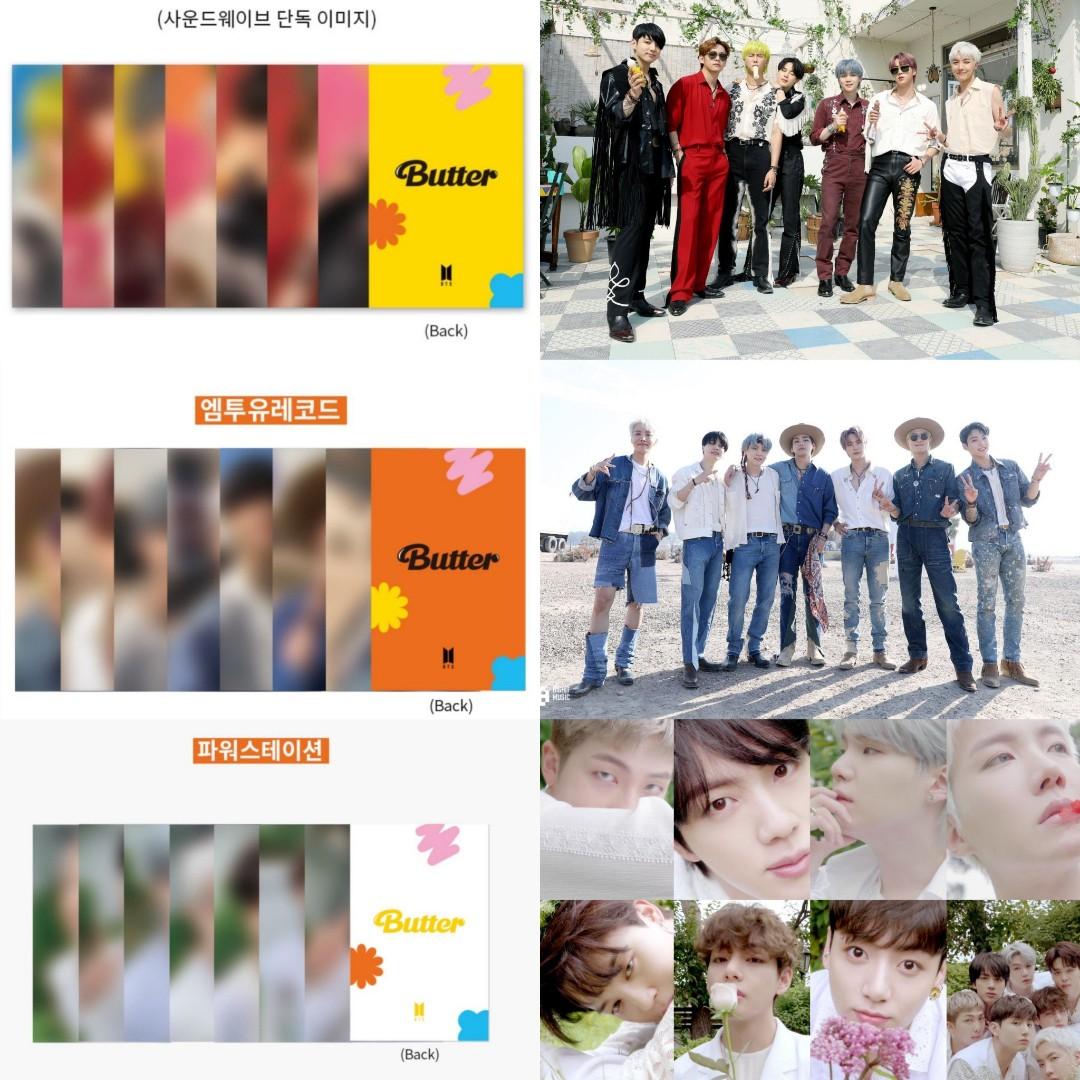 BTS Butter LUCKY DRAW PHOTOCARDS POWER STATION M2U SOUNDWAVE, Hobbies & Toys, Memorabilia ...