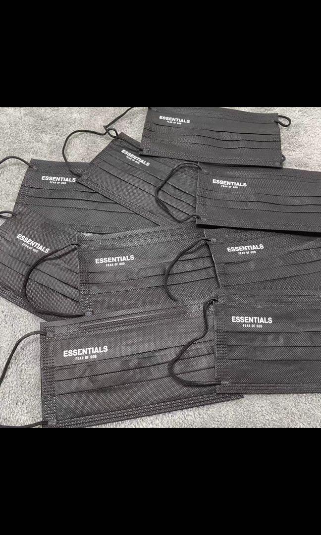 Fear Of God Essentials Face Mask Black, Health & Nutrition, Face Masks ...