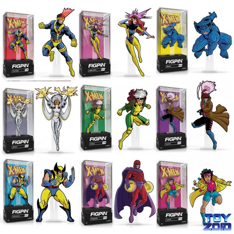 FiGPiN X-Men Animated Series Cyclops Jean Grey Beast Storm Gambit Rogue ...