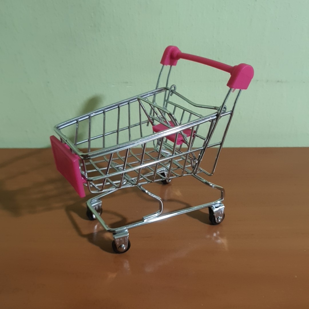 Miniature Supermarket Trolley, Furniture & Home Living, Home ...