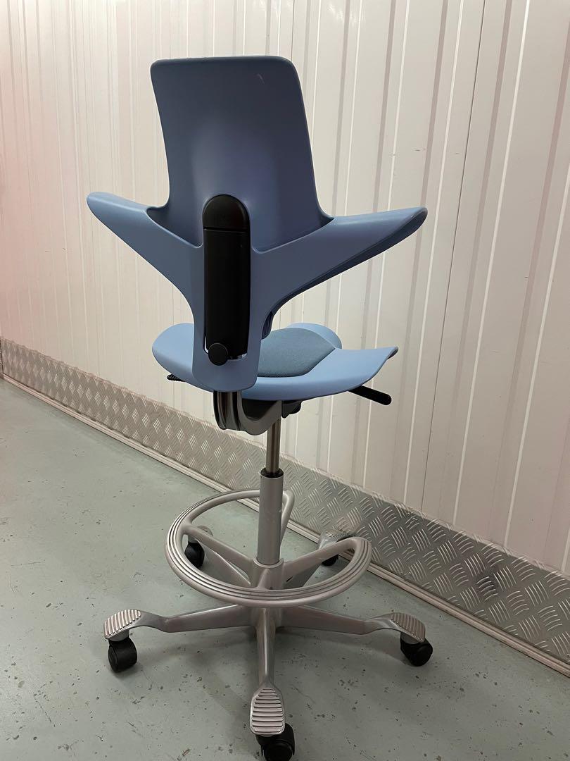 Hag Capisco Puls ergonomic tall chair / high stool with Footrest ...