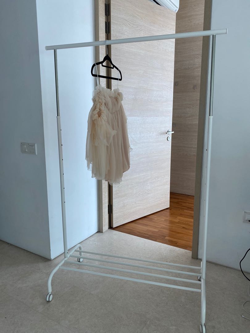 IKEA Clothes Rack with Wheels, Furniture & Home Living, Furniture ...