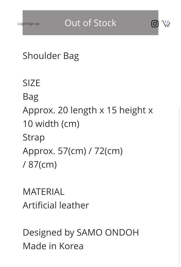 (KOREAN) samo ondoh Strap Bun Bag S, Women's Fashion, Bags & Wallets ...