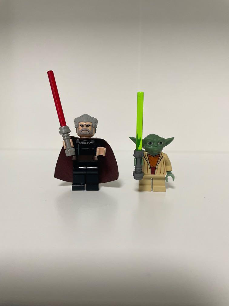 Lego Star Wars Count Dooku and Master Yoda minifigure, Hobbies & Toys ...