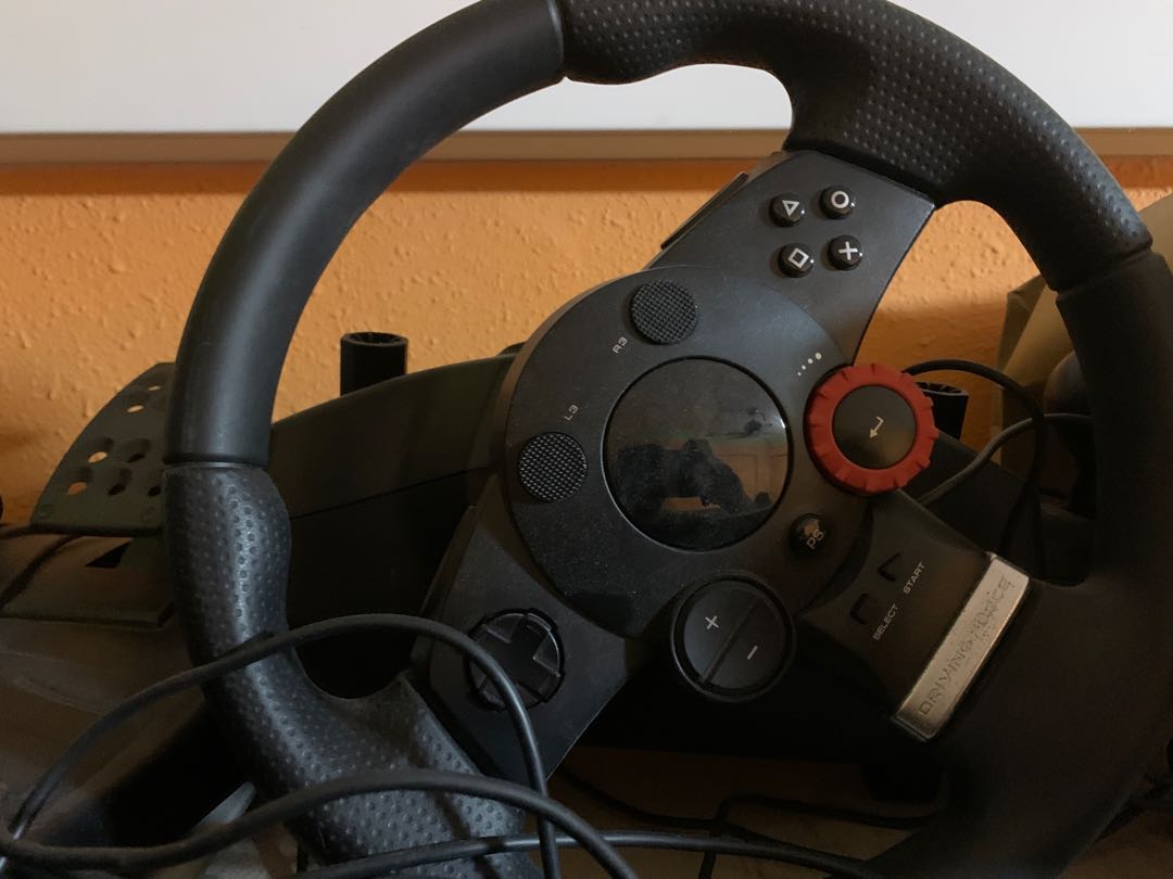 Logitech Driving force GT steering wheel and pedal, Hobbies & Toys ...