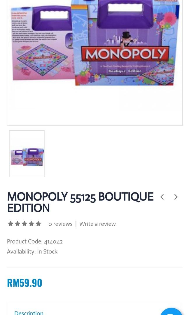 Monopoly with Purple Case, Hobbies & Toys, Toys & Games on Carousell