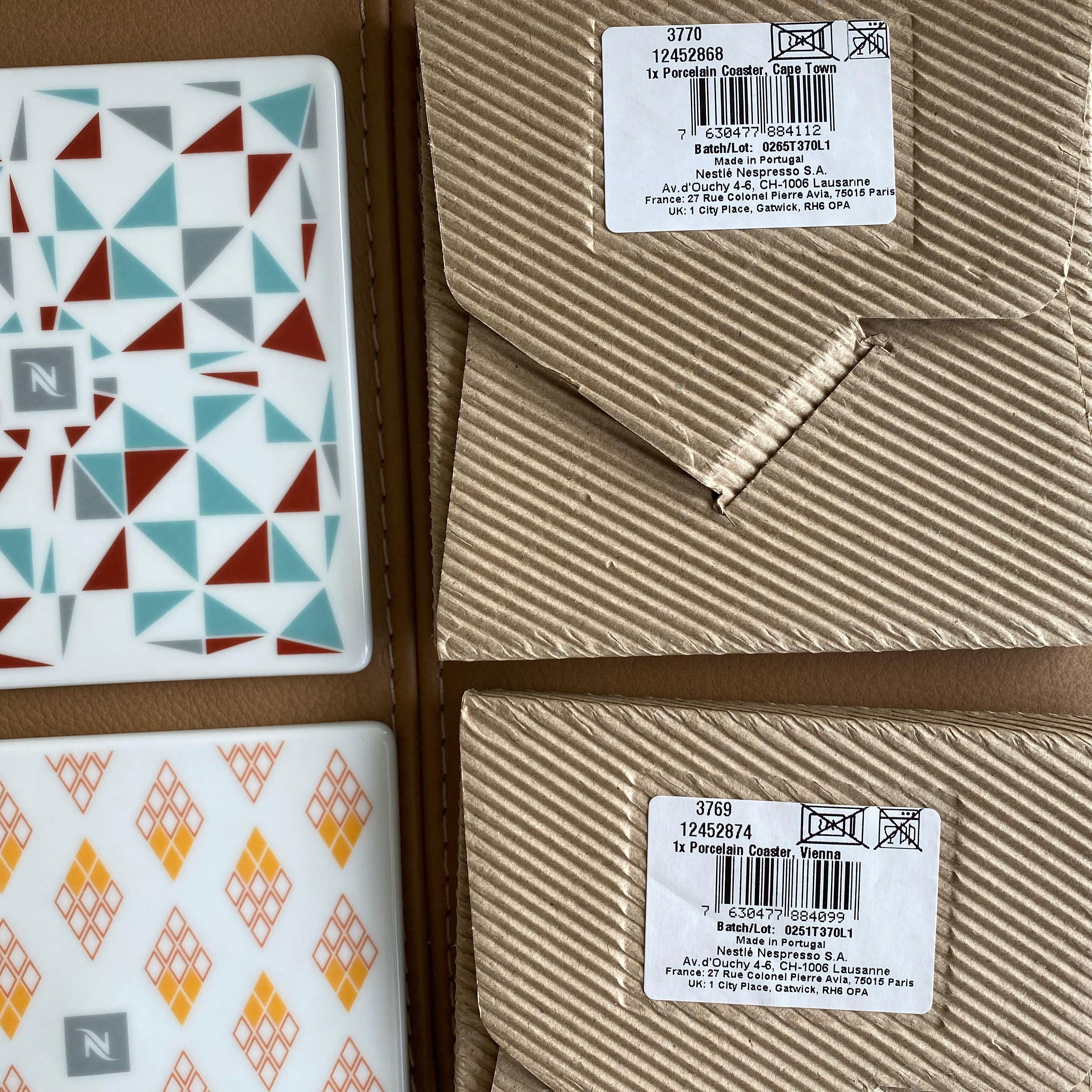 Nespresso Tile Coasters - Made in Portugal 2021, Furniture & Home ...