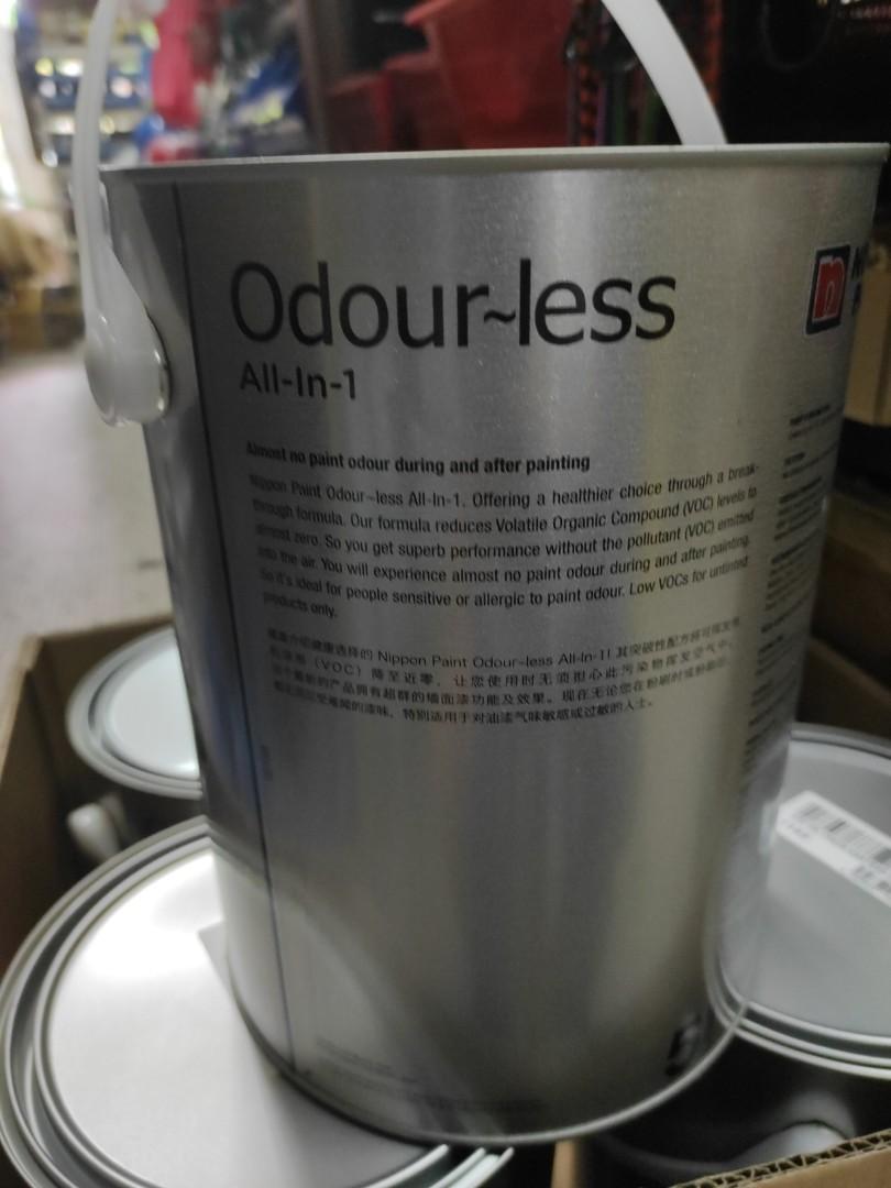 Nippon Odourless Paint White All-in-one paint 1142 colour anti ...