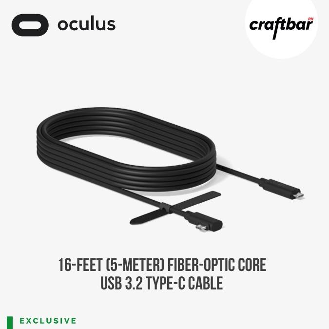Oculus Link Cable (5m Fiber-Optic USB-C Cable for Quest 2 PCVR), Video ...