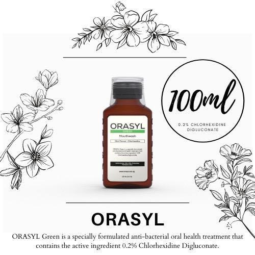 ORASYL GREEN MOUTHWASH (100ML/250Ml/500ML) 0.2% Chlorhexidine ...