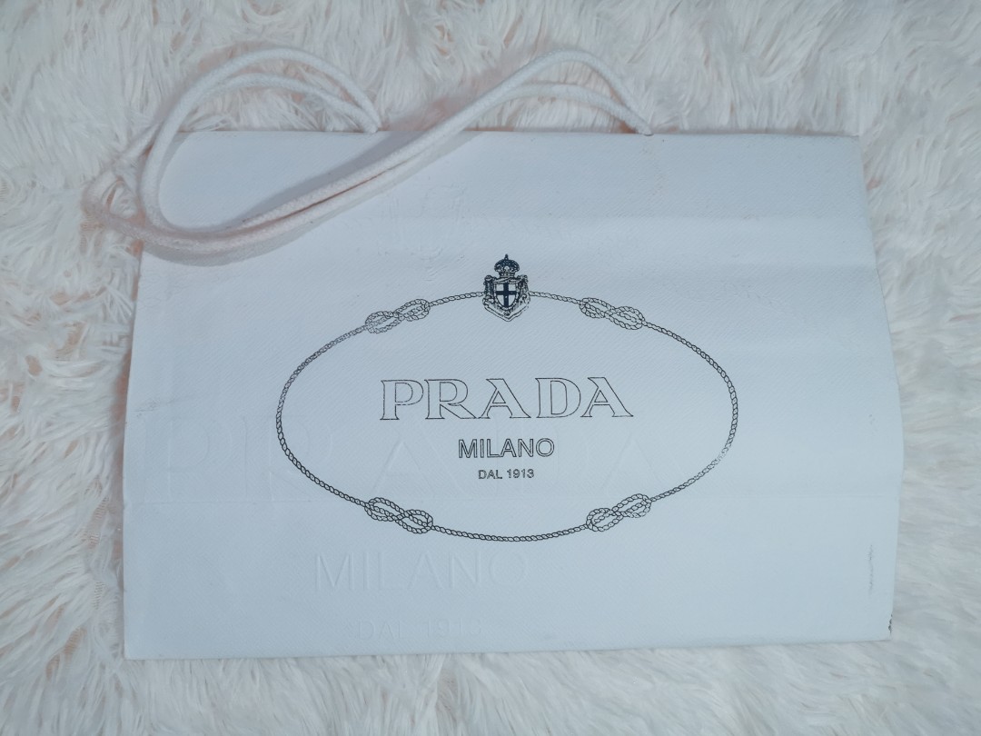 Prada Paper Bag, Luxury, Bags & Wallets on Carousell