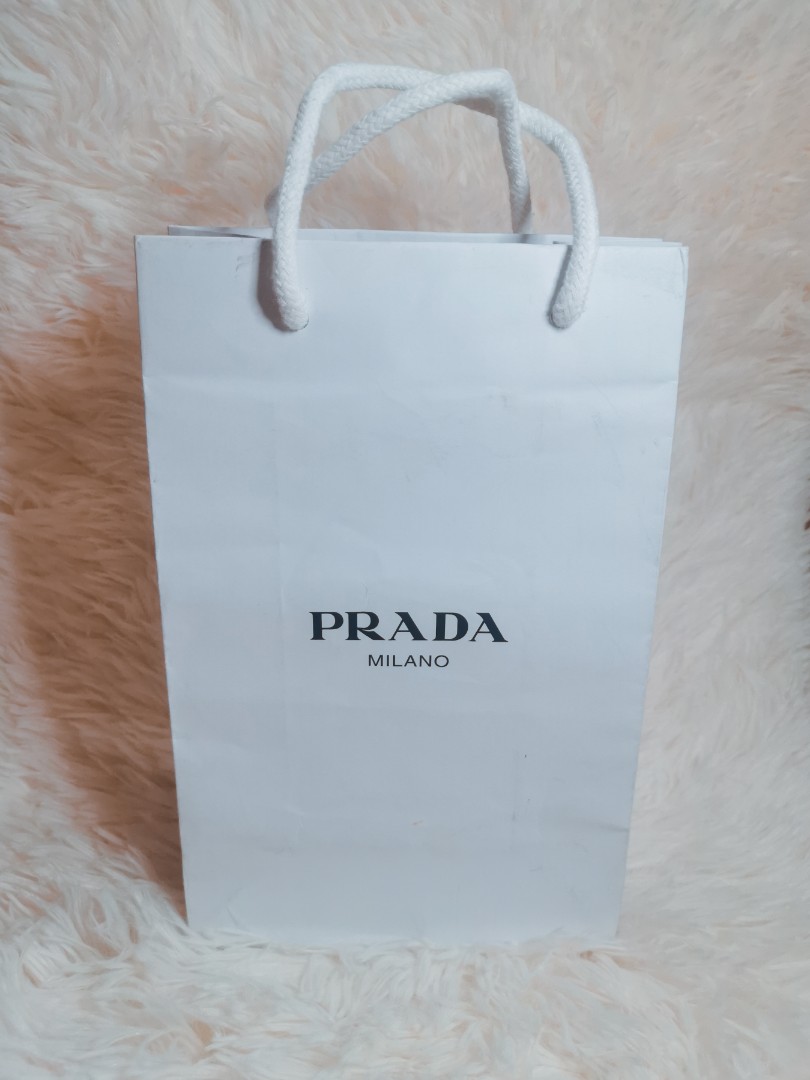 Prada Paper Bag, Luxury, Bags & Wallets on Carousell