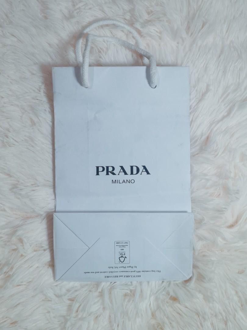 Prada Paper Bag, Luxury, Bags & Wallets on Carousell