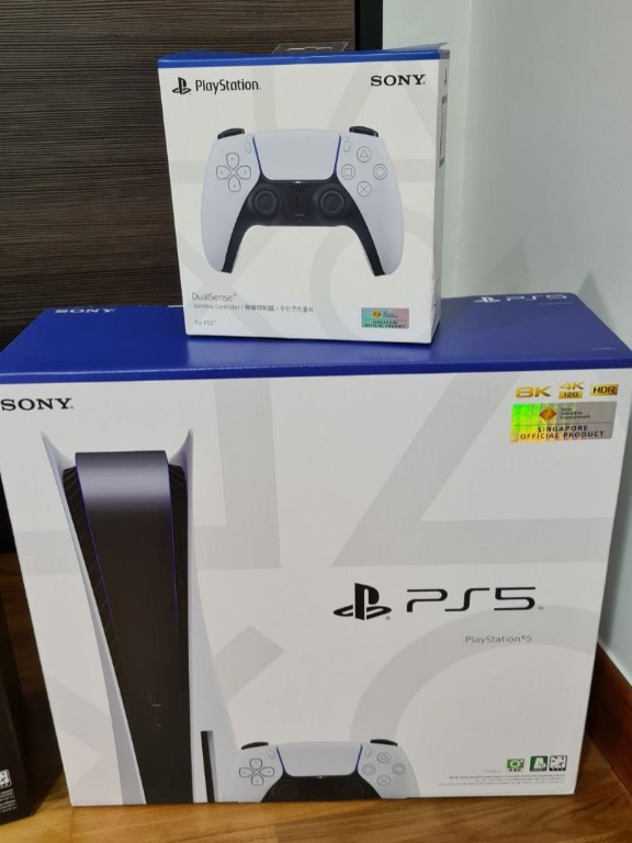 PS5 Disc Version with Extra Controller Bundle, Video Gaming, Video Game ...