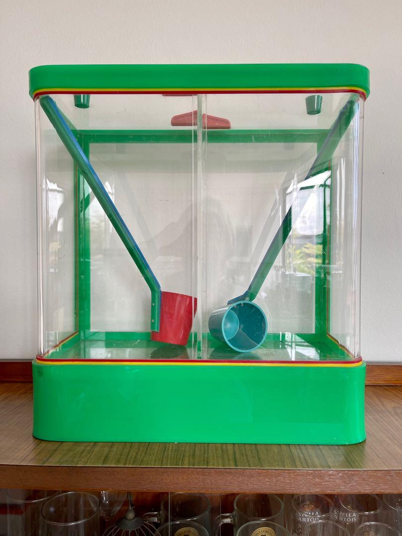 Retro soya bean milk acrylic container with lids and 2 scoops ...