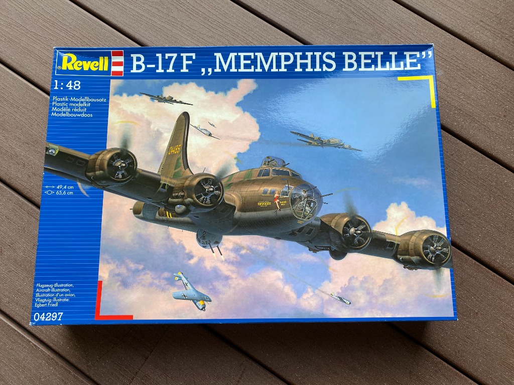Revell 1:48 Scale B-17F Memphis Belle (04297) Plastic Scale Model Kit ...