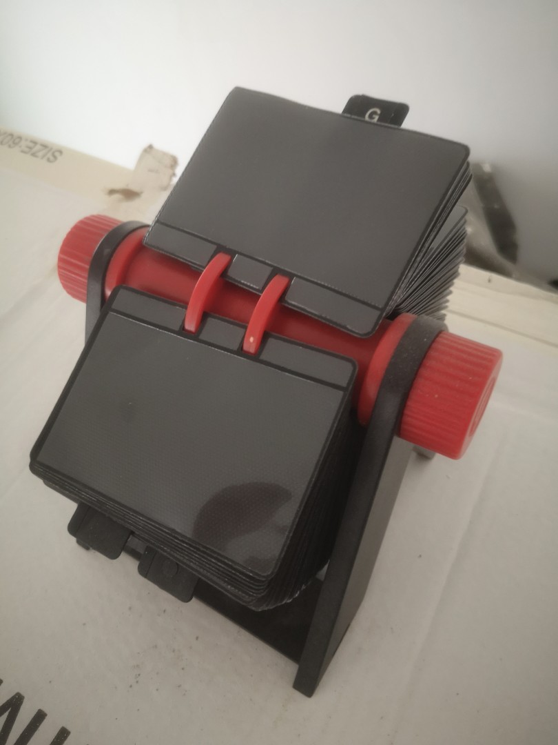 Rotary bindermax Name card holder, Computers & Tech, Office & Business ...