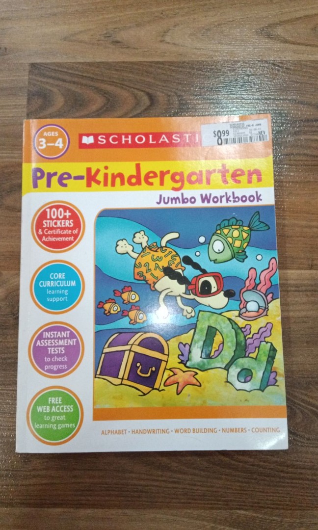 Scholastic Pre- Kindergarten Jumbo Workbook, Hobbies & Toys, Books ...